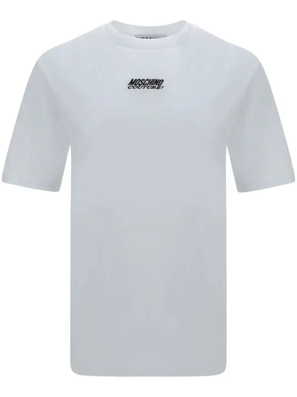 Moschino Logo-embroidered T-shirt - White