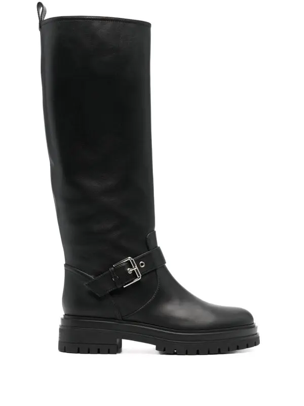 GIANVITO ROSSI Buckled Knee-high Boots