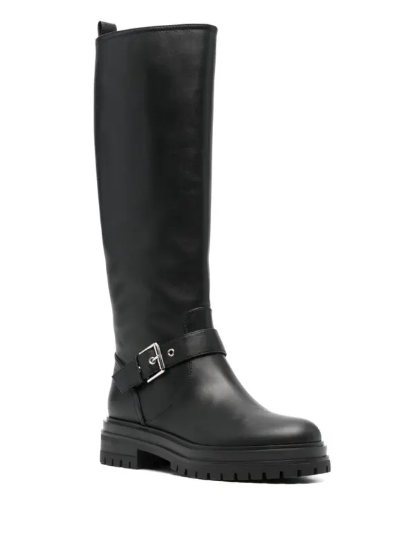 GIANVITO ROSSI Buckled Knee-high Boots