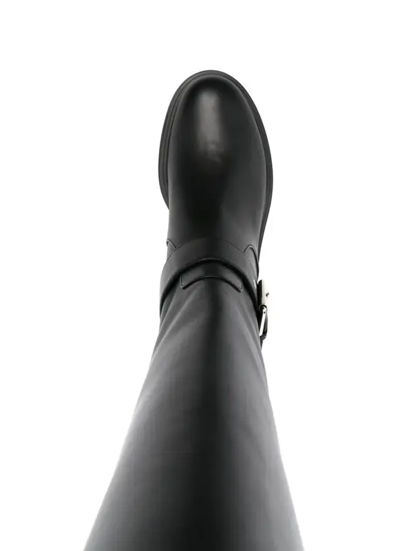 GIANVITO ROSSI Buckled Knee-high Boots