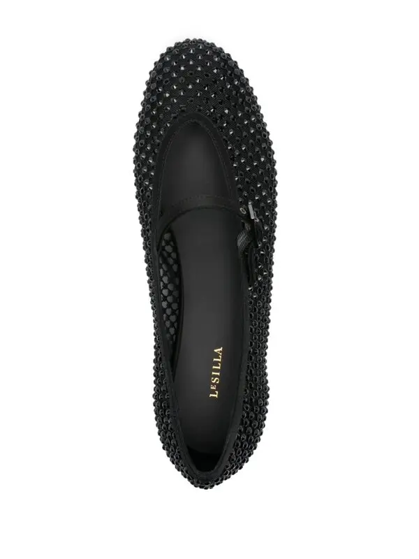 LE SILLA Gilda Ballet Flats - Black