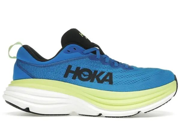 Hoka One One Bondi 8in - Electric Cobalt Blue/lettuce