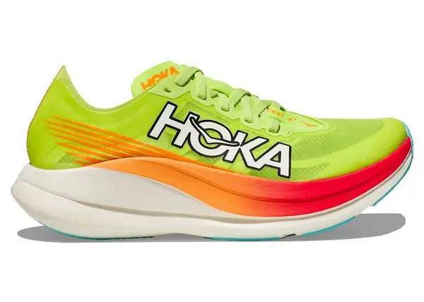 Hoka One One Rocket X 2in - Lettuce/solar Flare