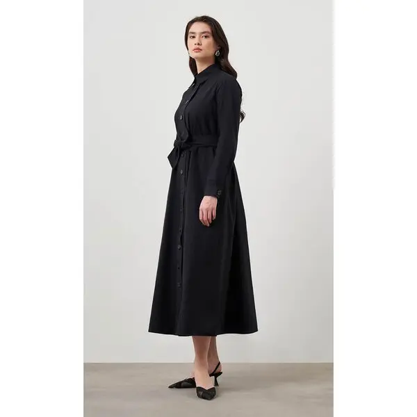MIZALLE Belted Trench Dress