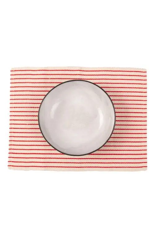 SIAFU HOME Rangi Placemats Set Of 4 - Red