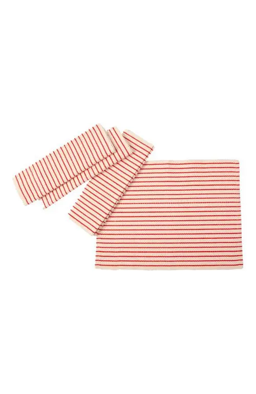 SIAFU HOME Rangi Placemats Set Of 4 - Red