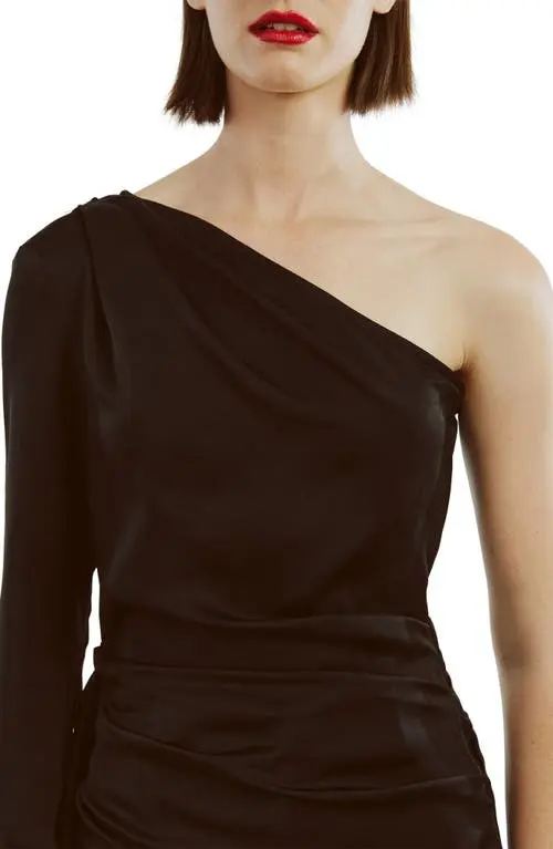 Bardot Elisabetta One-shoulder Satin Top