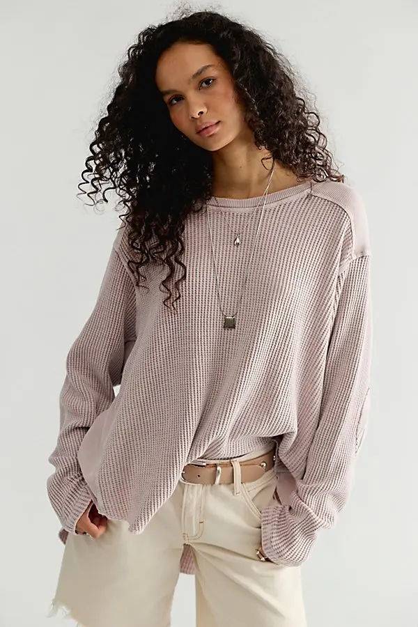 Free People Fp One Blake Thermal - Plum
