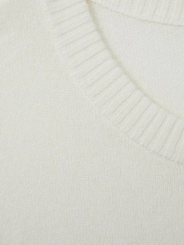 REISS Annie Wool Blend Crew Neck Jumper With Cashmere