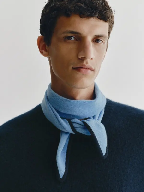LISA YANG The Chelsea Scarf - Navy