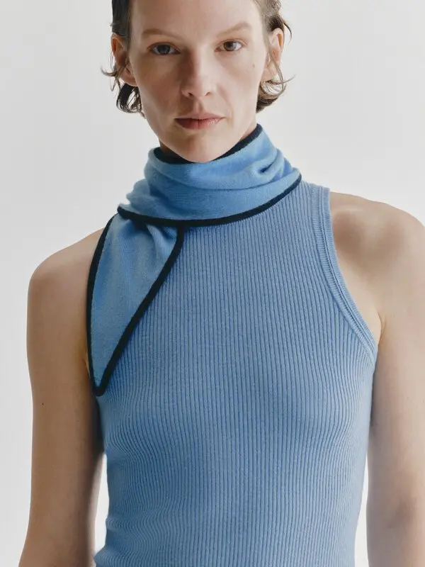 LISA YANG The Chelsea Scarf - Navy