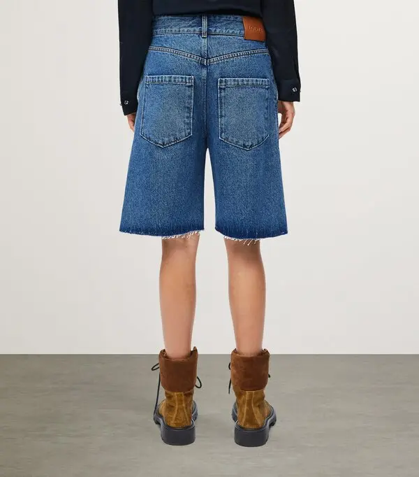 Loewe Denim Anagram Shorts