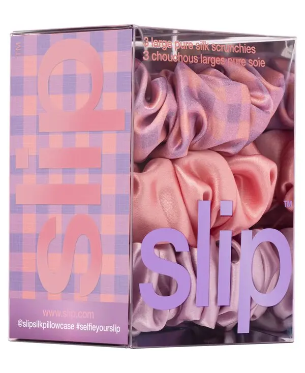 Slip 3-pc. Large Silk Scrunchies Set - Belleflower