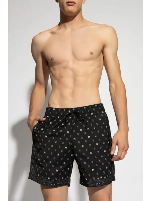 Amiri Ma Paisley Swim Shorts - Black