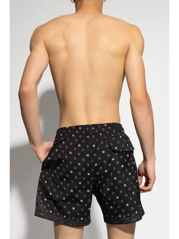 Amiri Ma Paisley Swim Shorts - Black