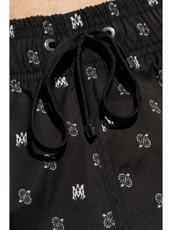 Amiri Ma Paisley Swim Shorts - Black