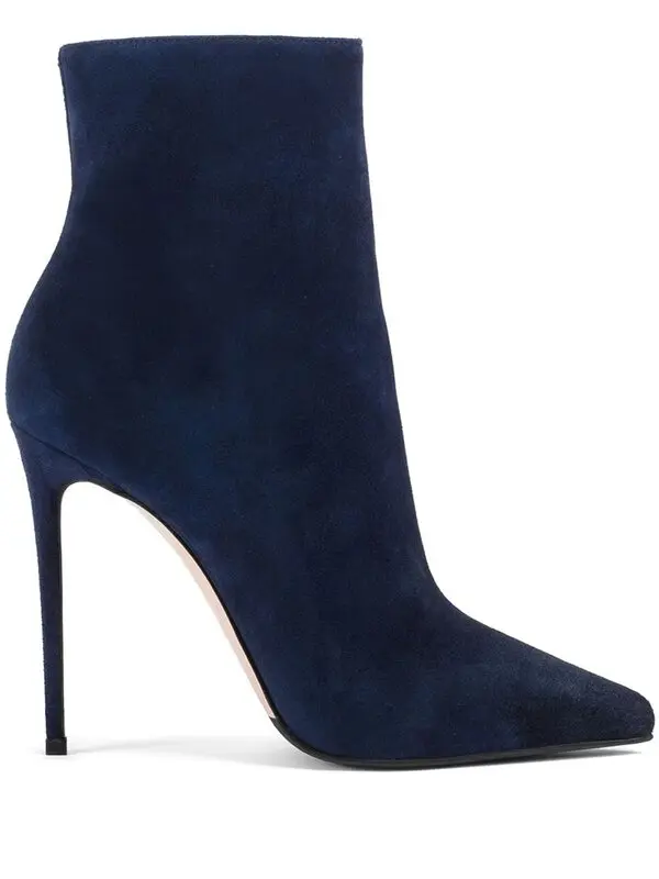 LE SILLA 120mm Suede Ankle Boots - Blue