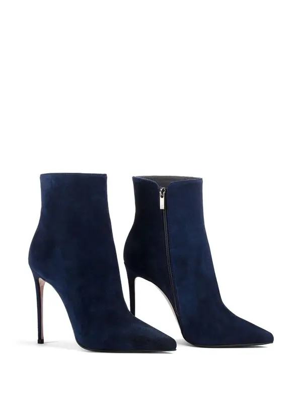 LE SILLA 120mm Suede Ankle Boots - Blue