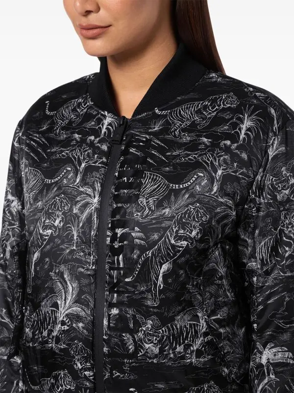 PLEIN SPORT Jungle-print Bomber Jacket