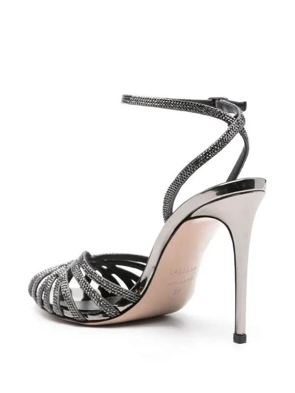 LE SILLA 110mm Embrace Sandals - Grey