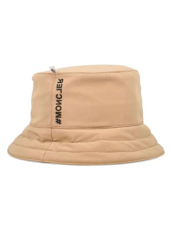 Moncler Logo Bucket Hat - Neutrals