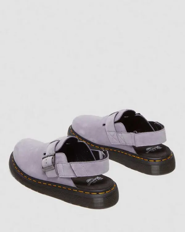 Dr. Martens Jorge Ii Soft Leather Slingback Mules In Purple - 39