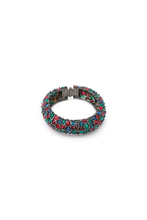 KENNETH JAY LANE Midnight Jewel Bangle - Red