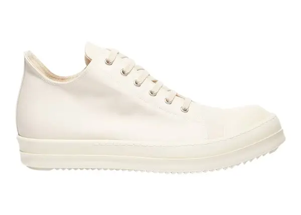 Rick Owens Low Cotton Nylonin Sneakers - Natural/milk