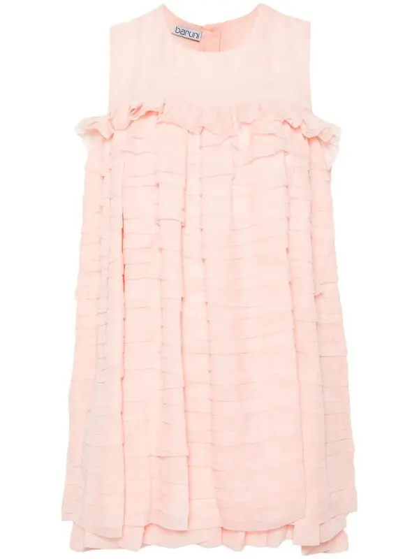 BARUNI Ruffled Mini Dress - Pink