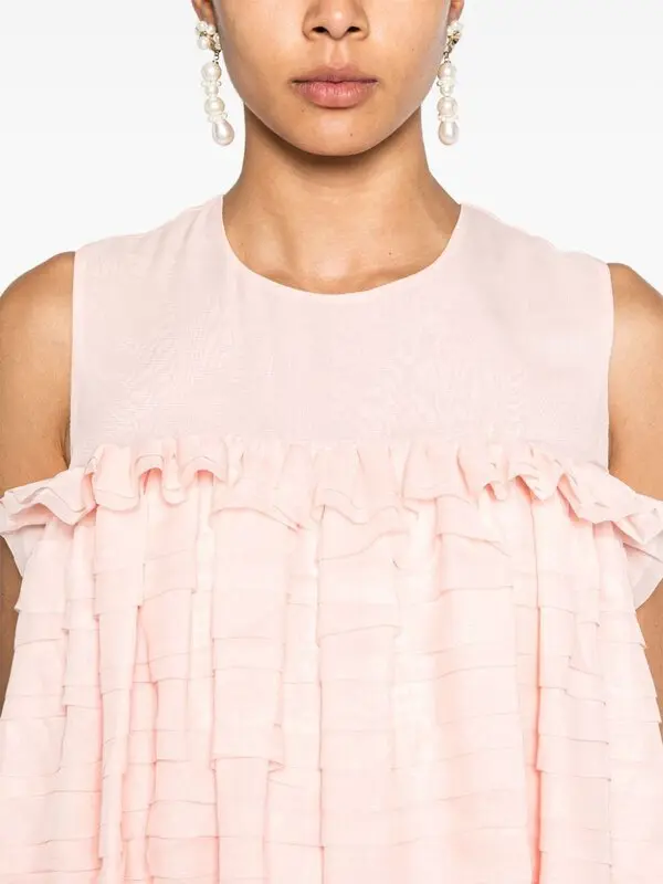 BARUNI Ruffled Mini Dress - Pink