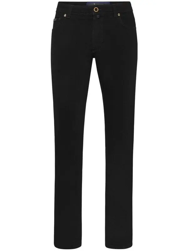 BILLIONAIRE Straight-leg Trousers - Black