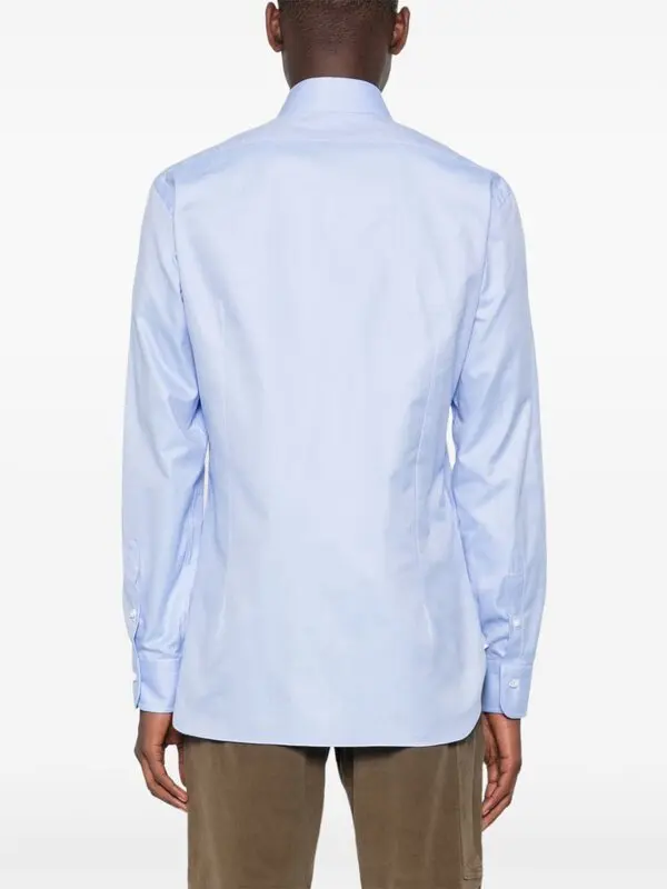 BARBA NAPOLI Cotton Shirt - Blue