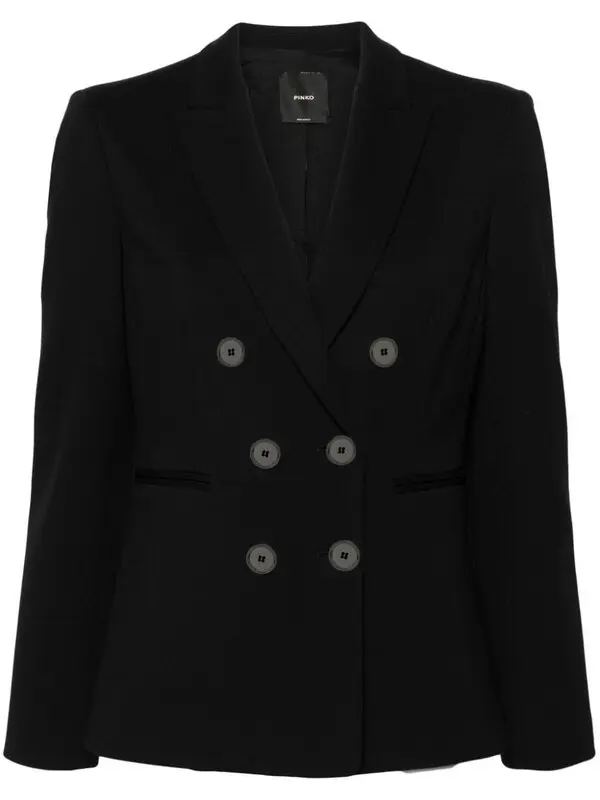 Pinko Alexia Double-breasted Blazer - Black