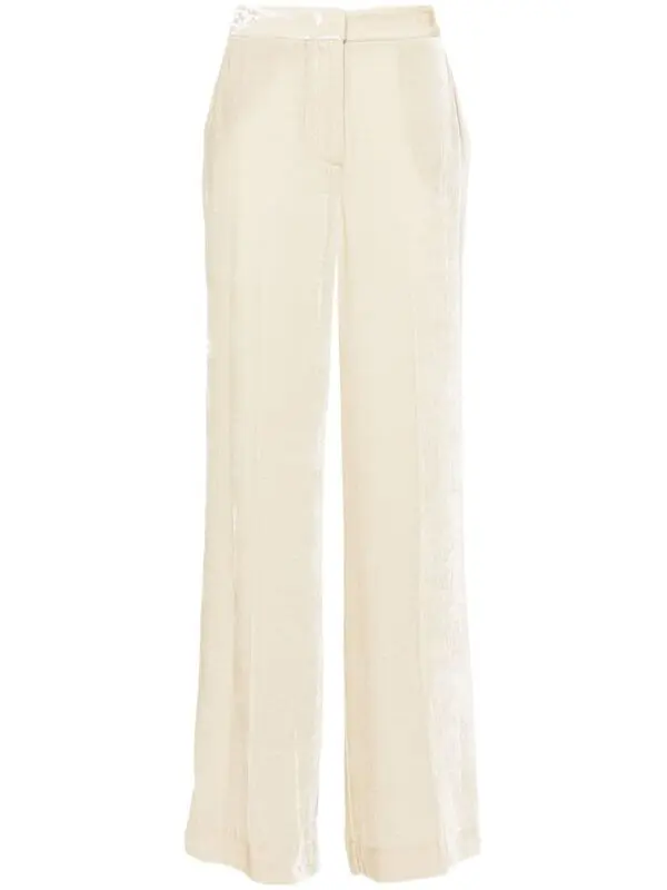 P.a.r.o.s.h Relur Velvet Trousers - Neutrals