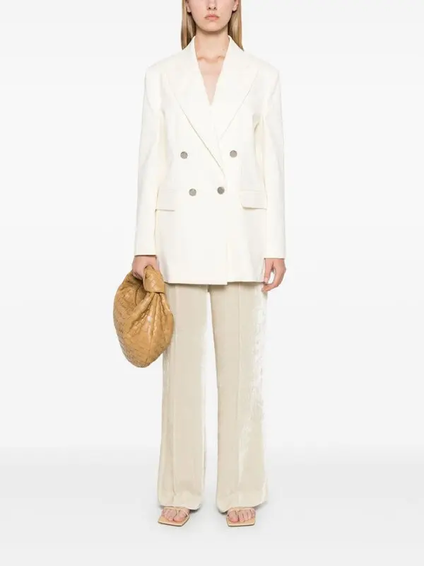 P.a.r.o.s.h Relur Velvet Trousers - Neutrals
