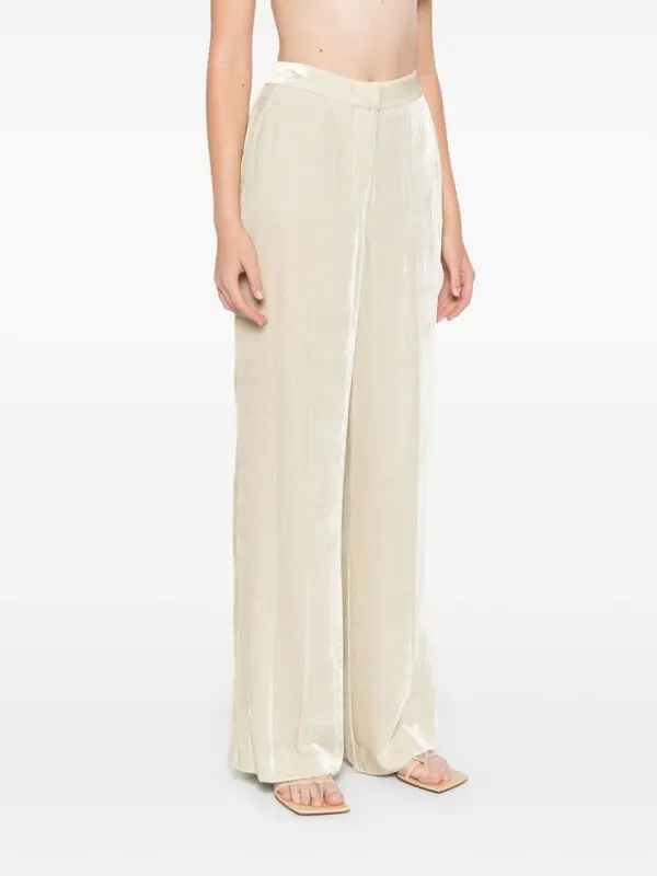 P.a.r.o.s.h Relur Velvet Trousers - Neutrals