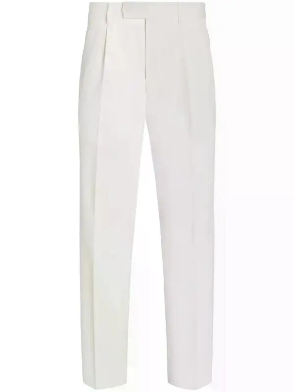 Zegna Pleated Trousers - White