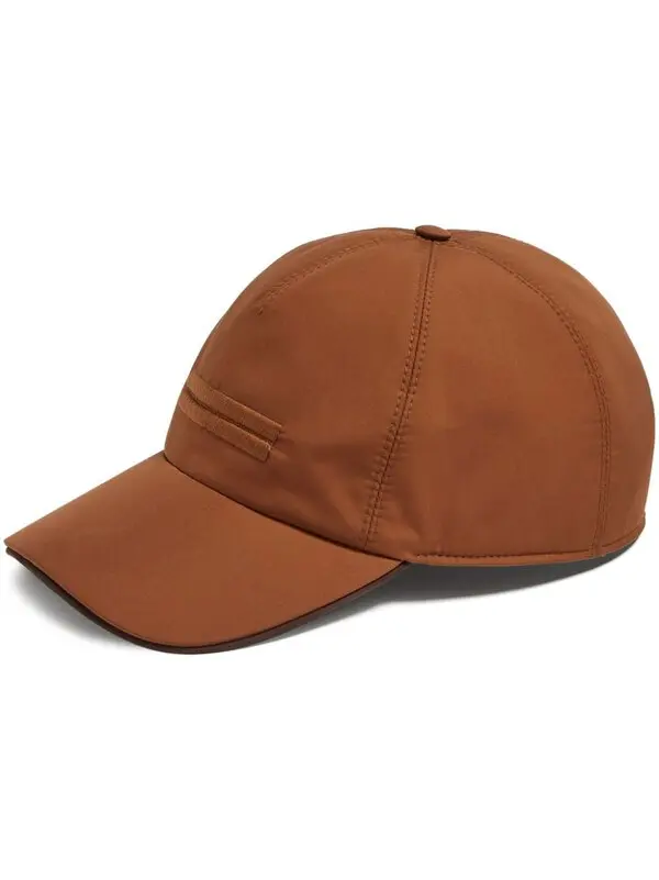 Zegna Embroidered Baseball Cap - Brown