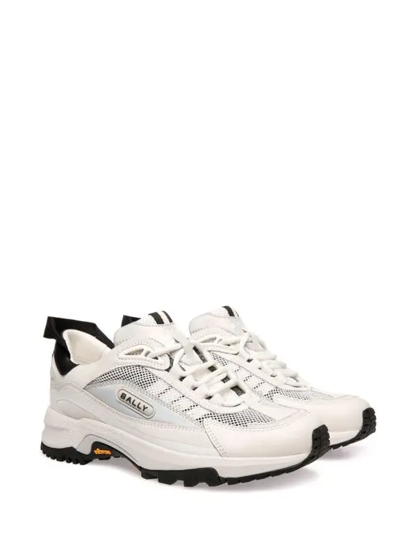 Bally Logo-Patch Sneakers In Neutrals 60% Off Editorialist