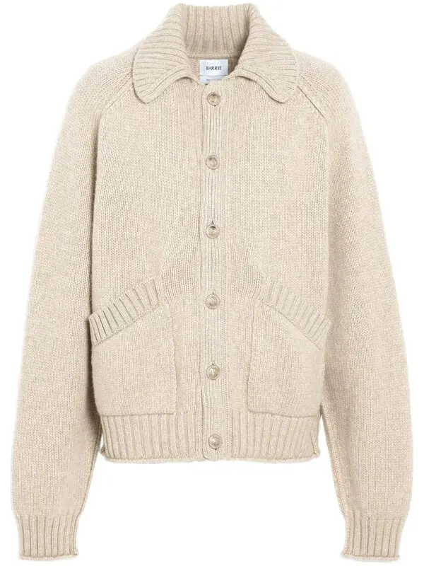 BARRIE Chunky-knit Cashmere Cardigan - Neutrals