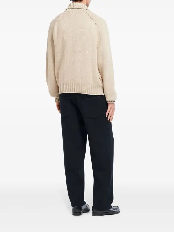 BARRIE Chunky-knit Cashmere Cardigan - Neutrals