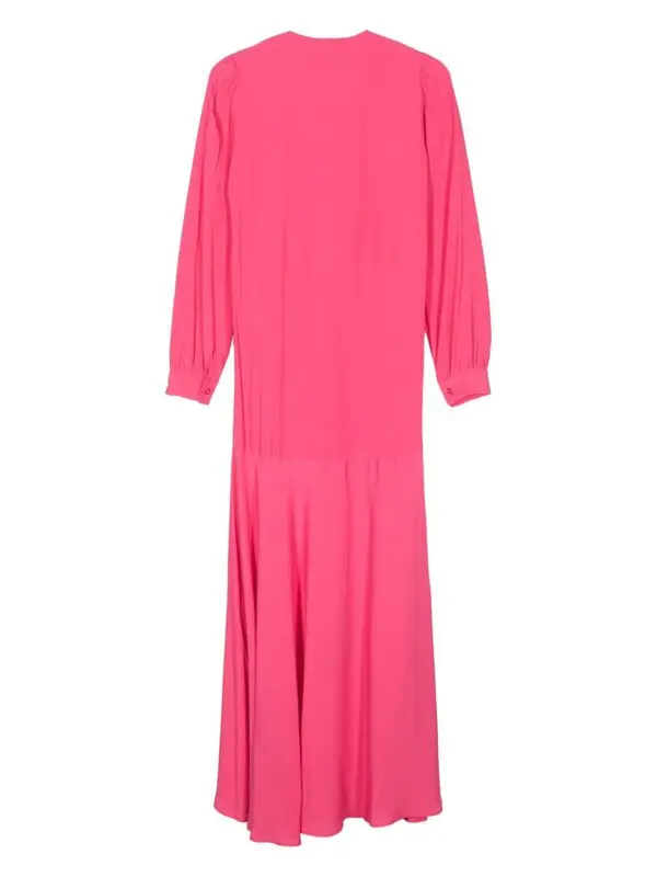 Semicouture Amina Maxi Dress In Pink - 54% Off | Editorialist