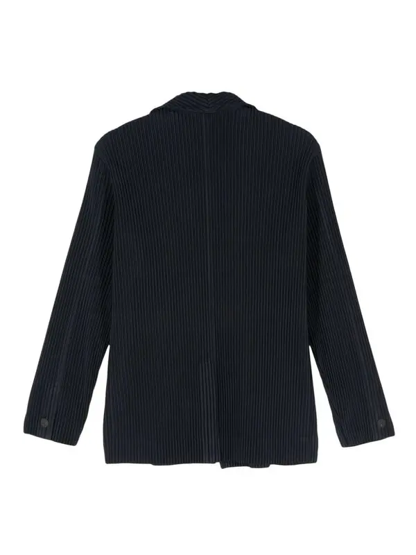 Issey Miyake Plissé-effect Blazer - Blue