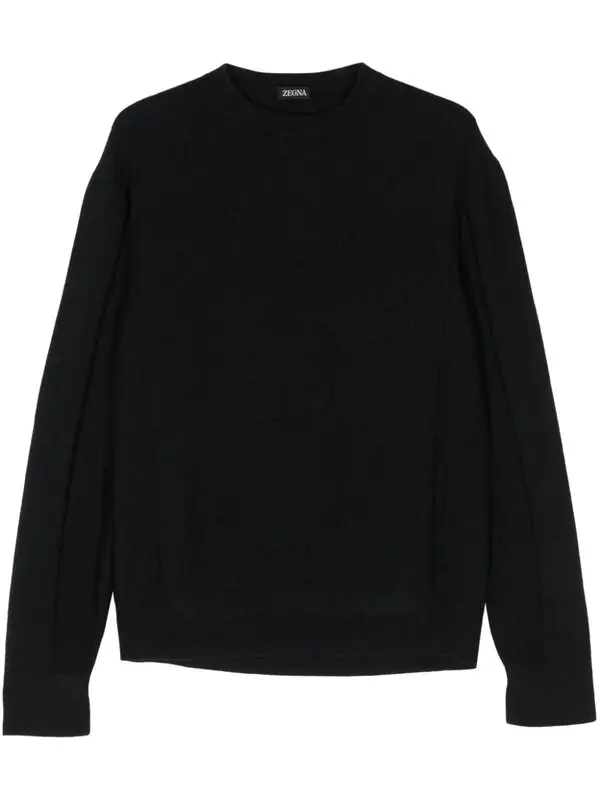 Zegna Brushed Sweater - Black
