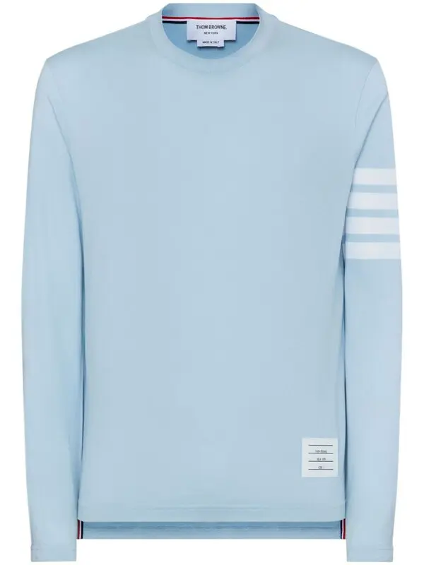 Thom Browne Three-stripe Long-sleeved T-shirt