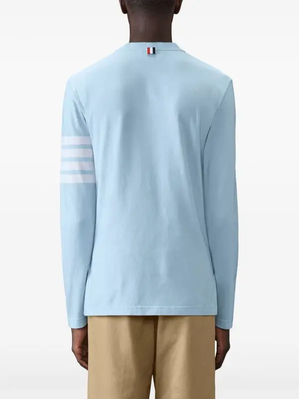Thom Browne Three-stripe Long-sleeved T-shirt