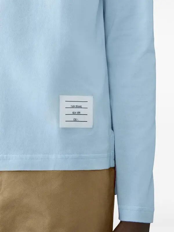Thom Browne Three-stripe Long-sleeved T-shirt
