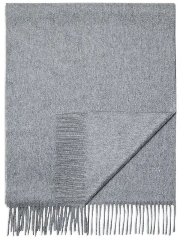 Zegna Oasi Cashmere Scarf - Grey