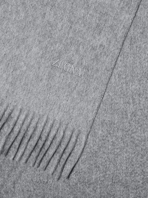 Zegna Oasi Cashmere Scarf - Grey