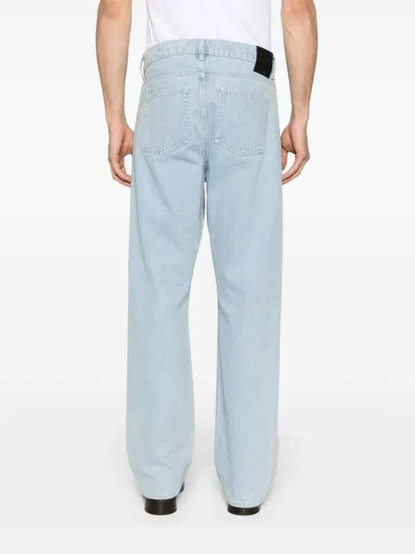 Nanushka Crochet-detailed Straight-leg Jeans